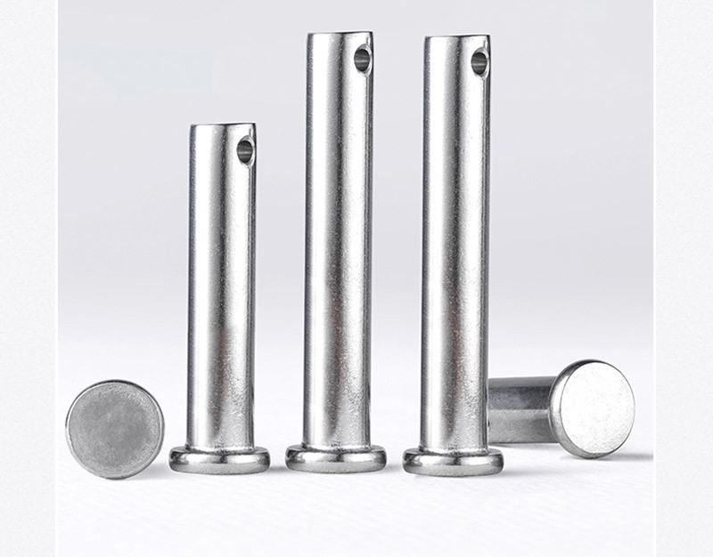 ซิงค์ Plated Class 8.8 Clevis Pin And Key DIN1444 ISO2341 EN22341 พร้อมหัว