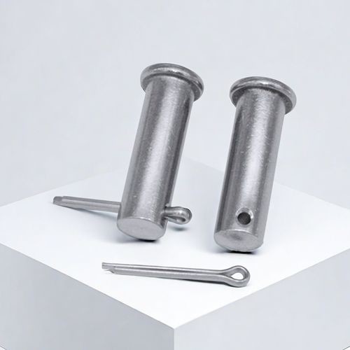 ซิงค์ Plated Class 8.8 Clevis Pin And Key DIN1444 ISO2341 EN22341 พร้อมหัว